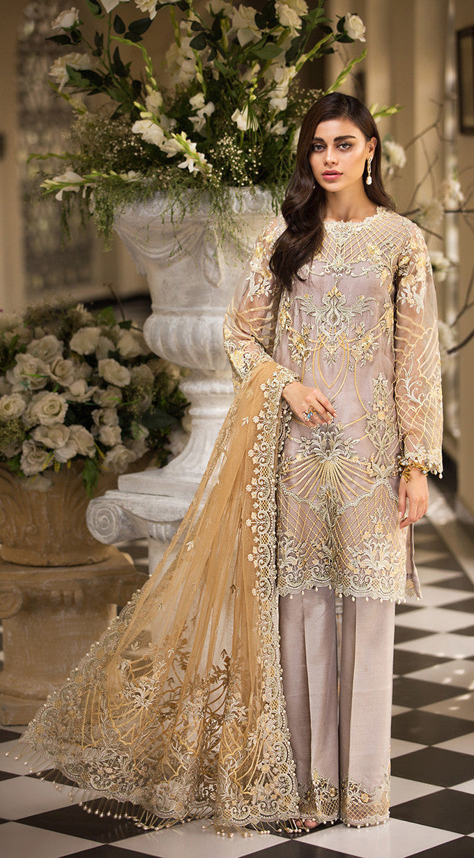 Latest Pakistani designer outfits in lavish colors – Nameera by Farooq