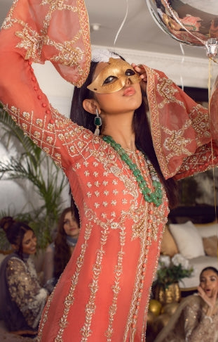 Long Shirt Salwar Kameez Pakistani Wedding Dresses – Nameera by Farooq