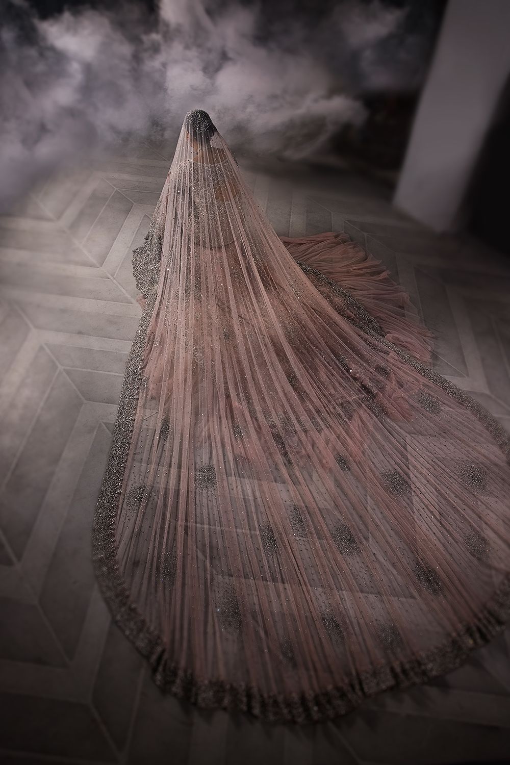 Long Tail Gown Dulhan Dress for Indian Bridal Wear – Nameera by Farooq
