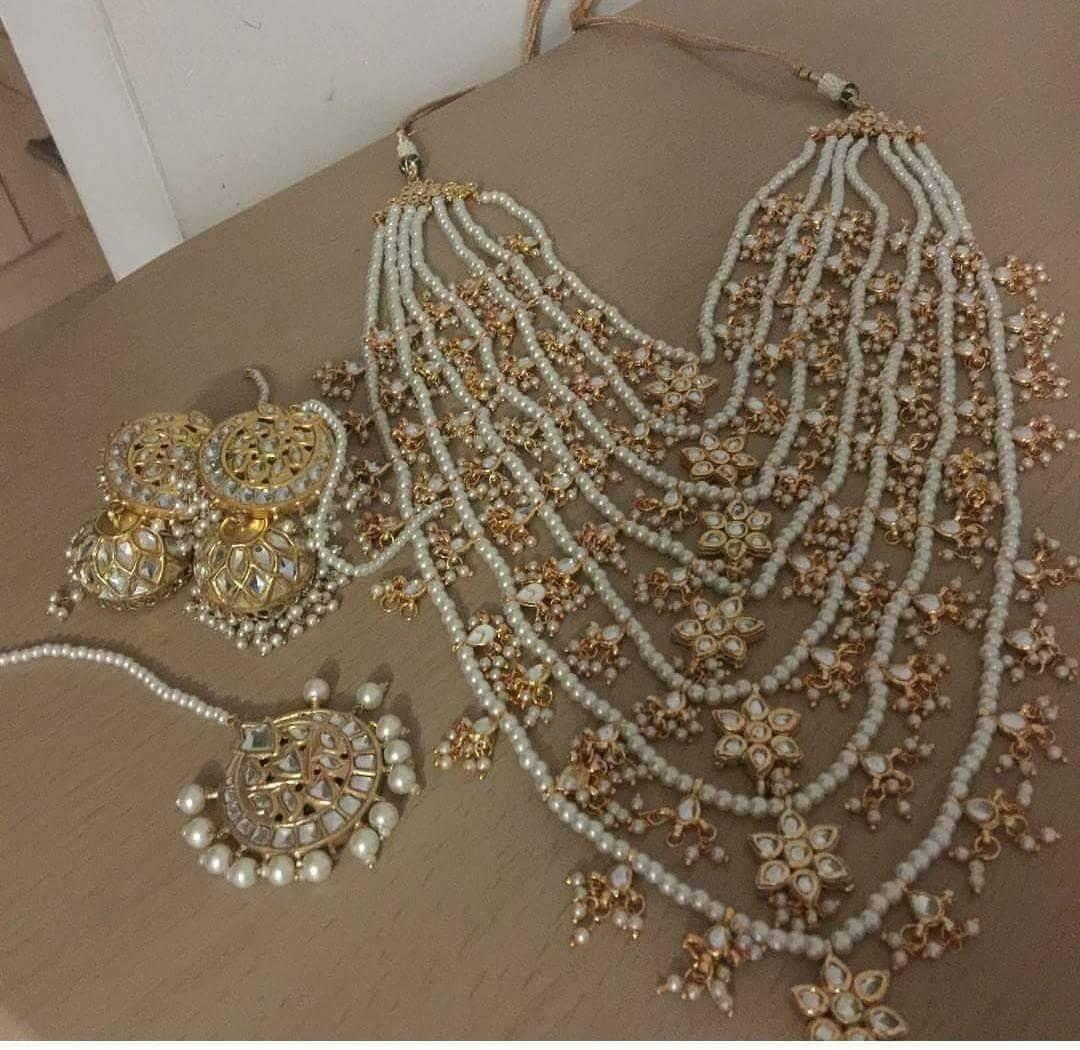 Long Rani Haar Necklace Set Latest Designs – Nameera by Farooq