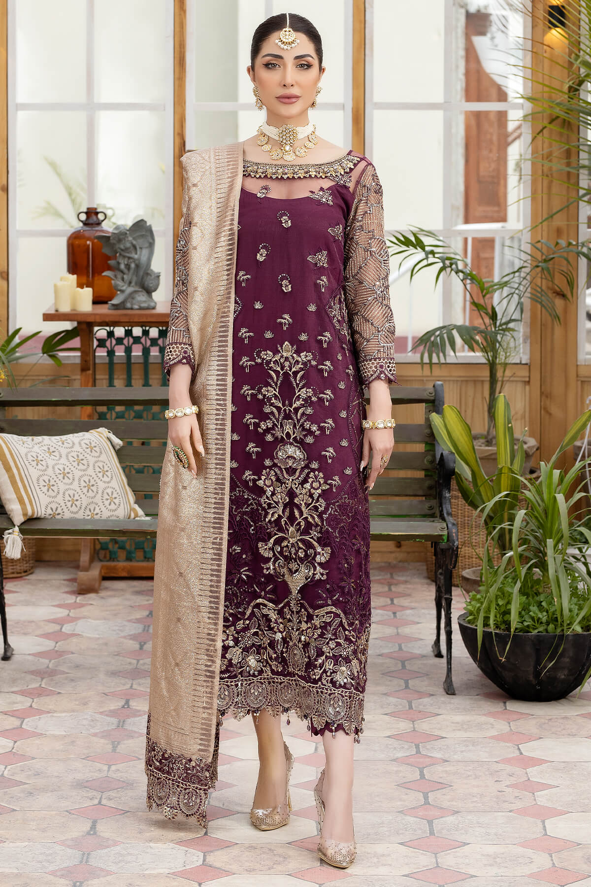 Luxury Salwar Kameez Trouser Embellished Pakistani Party Dress ...