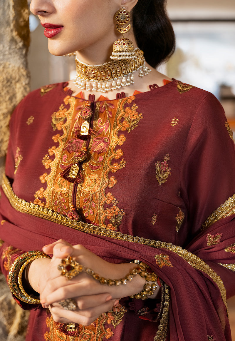 Maroon Pakistani Kameez salwar Suit Classical Embellished Dress ...