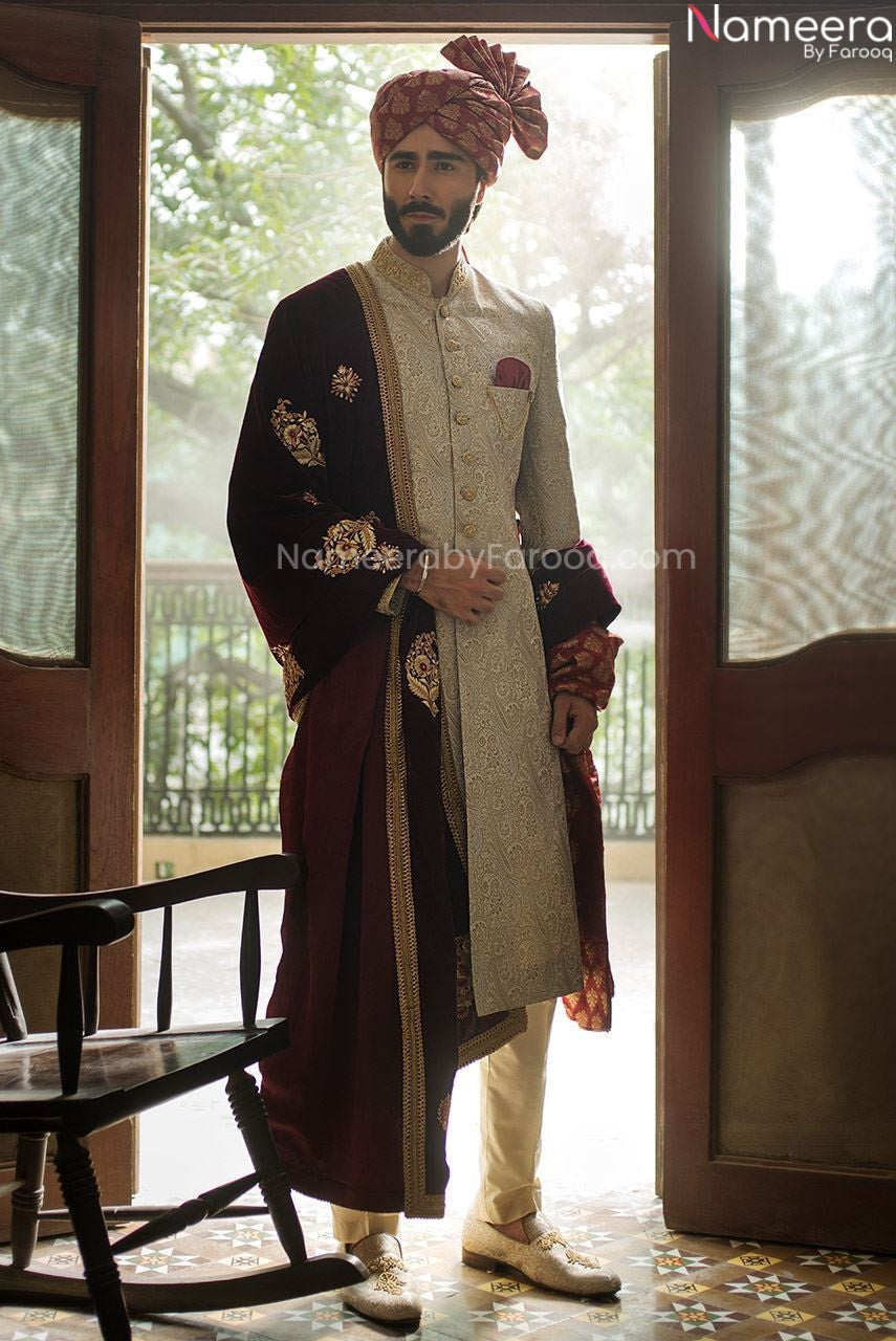Pakistani Men Shalwar Kameez in Mens Sherwani for Wedding Wear ...