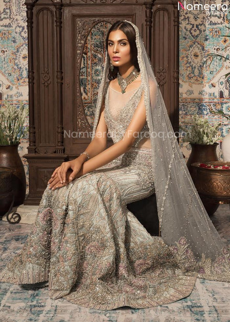 Elite Style Pakistani Mermaid Lehenga Online for Bridal Wear – Nameera ...