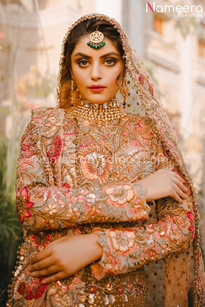 Buy Latest Light Pink Pakistani Bridal Dresses Online 2021 – Nameera by ...