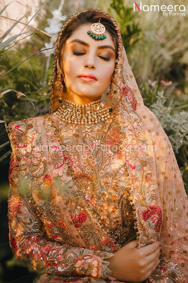 Buy Latest Light Pink Pakistani Bridal Dresses Online 2021 – Nameera by ...