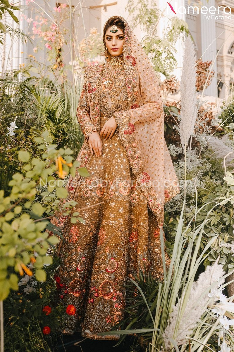 Buy Latest Light Pink Pakistani Bridal Dresses Online 2021 – Nameera by ...