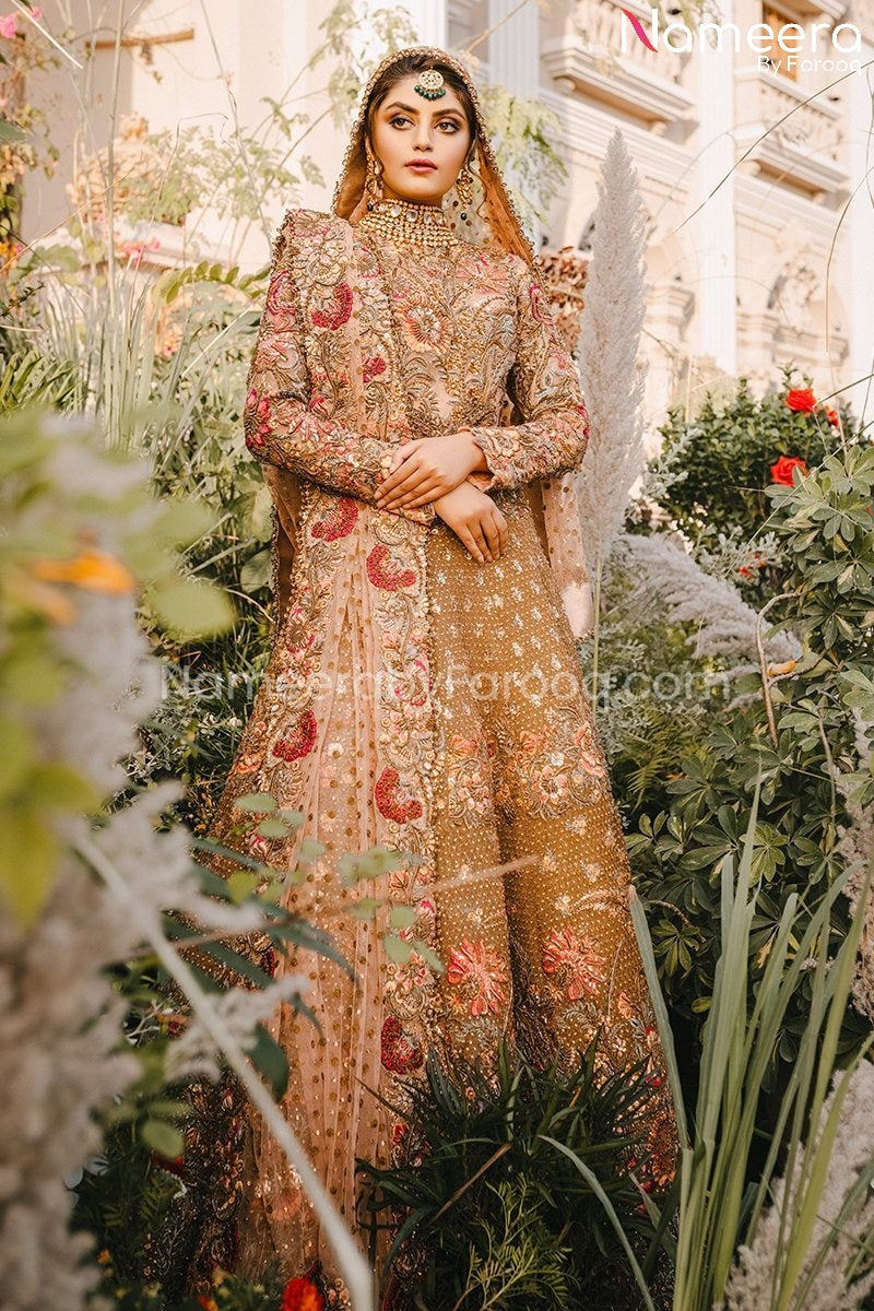 Buy Latest Light Pink Pakistani Bridal Dresses Online 2021 – Nameera by ...