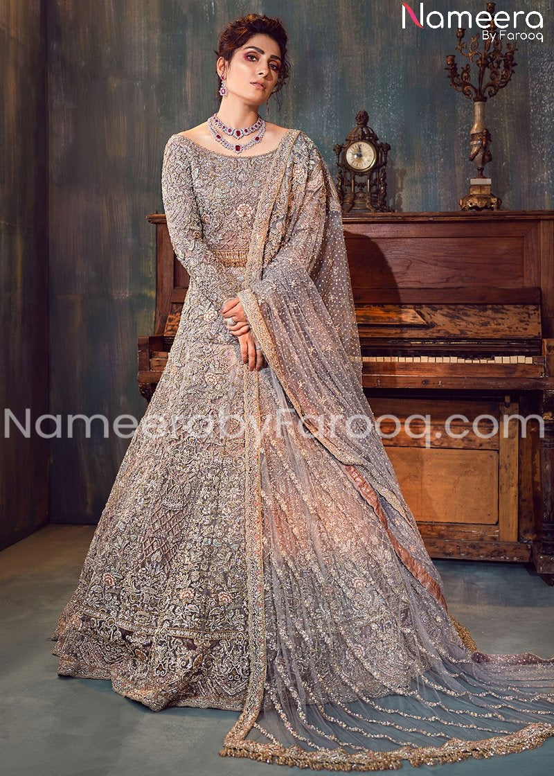 Buy Pakistani Bridal Walima Maxi for Wedding Online 2021 – Nameera by ...
