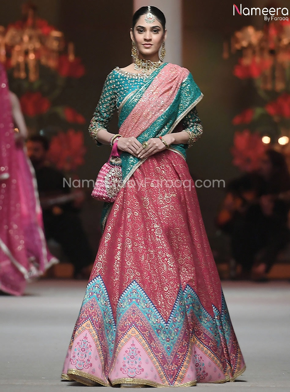 Buy Pakistani Chaniya Choli for Wedding with Print Online – Nameera by ...