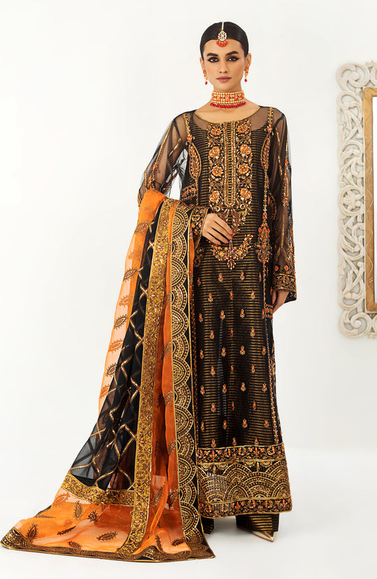 Pakistani Embroidered Dress in Kameez Trouser Style – Nameera by Farooq
