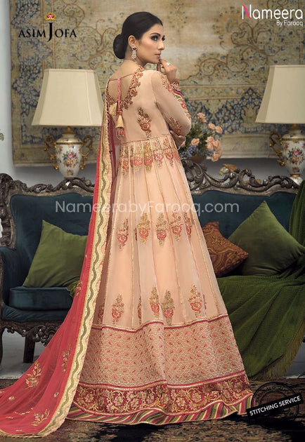 Buy Pakistani Maxi Dress for Girls with Embroidery Online – Nameera by ...