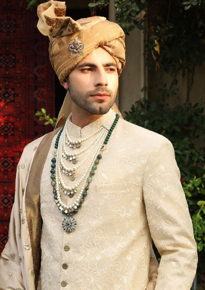 Pakistani Men Sherwani Shawl Style Designer Dress for Wedding – Nameera ...