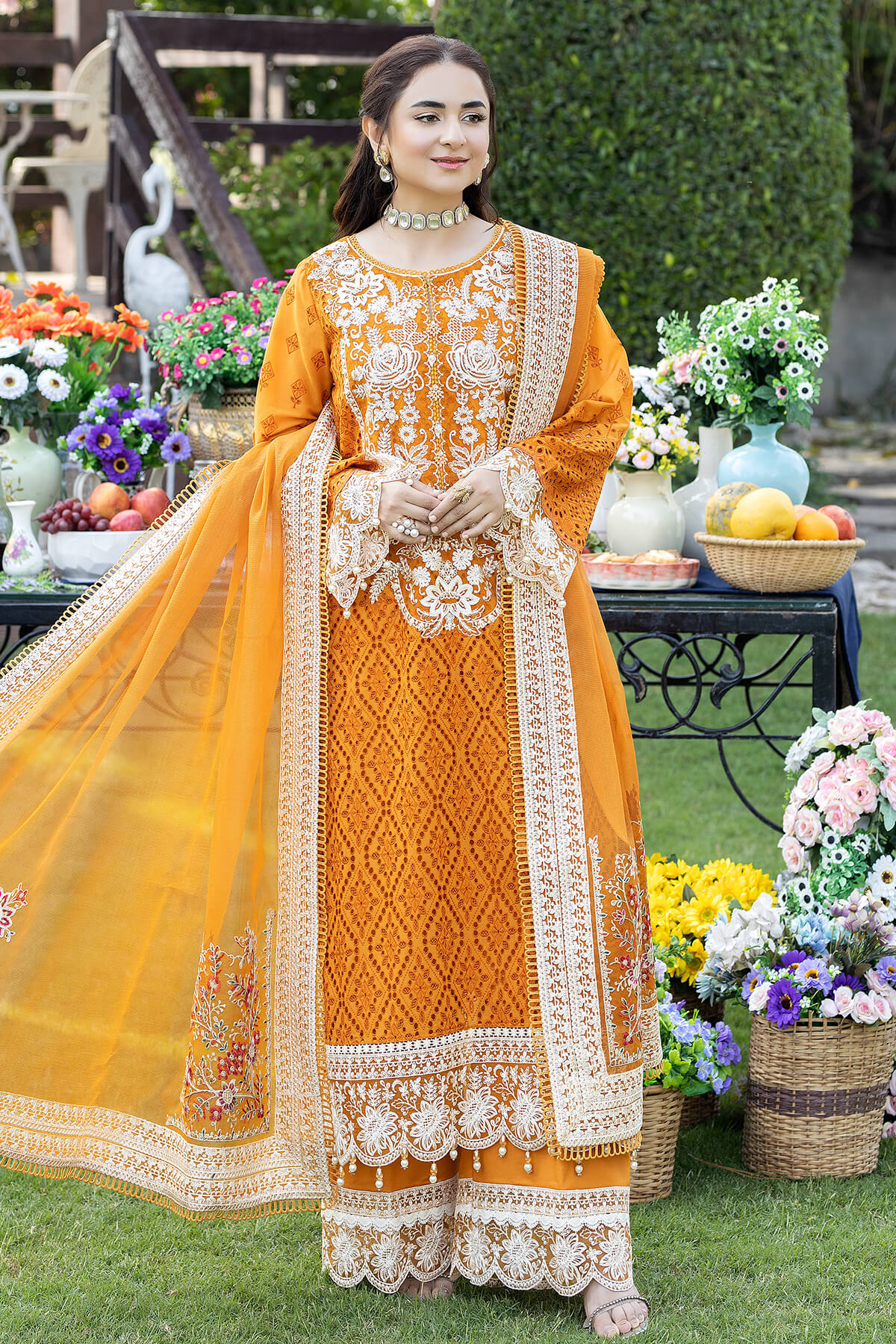 Latest Pakistani Mustered Kameez Salwar Trousers Party Dress – Nameera ...