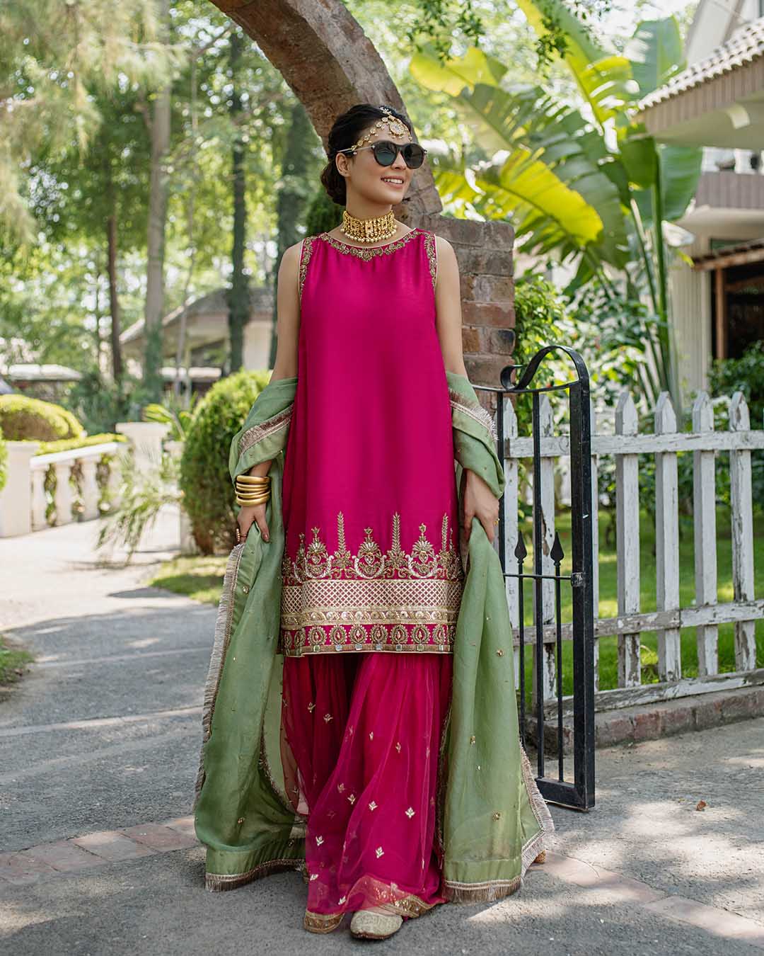 Pakistani Party Wear Organza Long Salwar Suit for Ladies – Nameera by ...