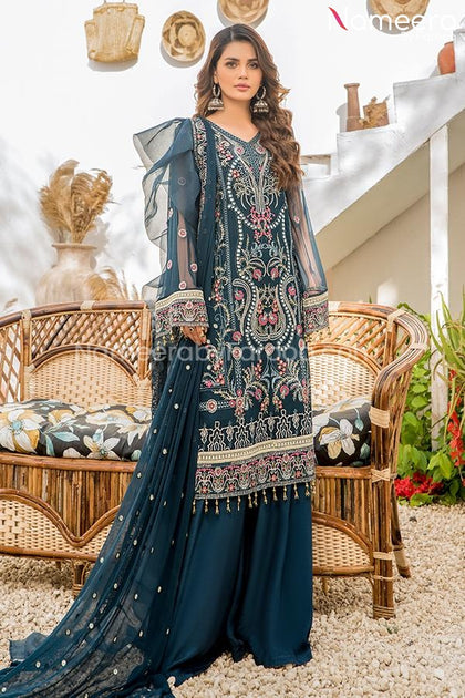 Zara Shahjahan Pakistani Sharara Suit Designer Online 2021 – Nameera by ...