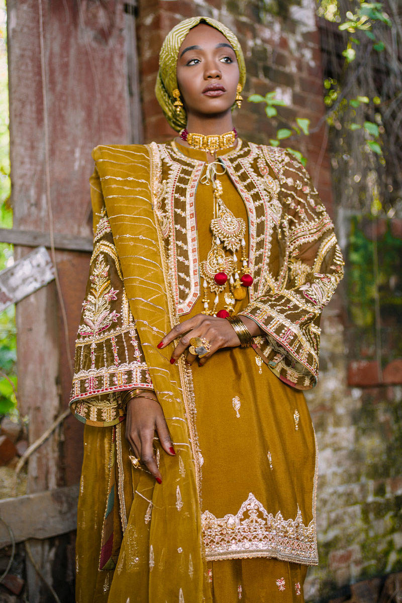 Pakistani Short Jacket Style Salwar Kameez Dress Online – Nameera by Farooq