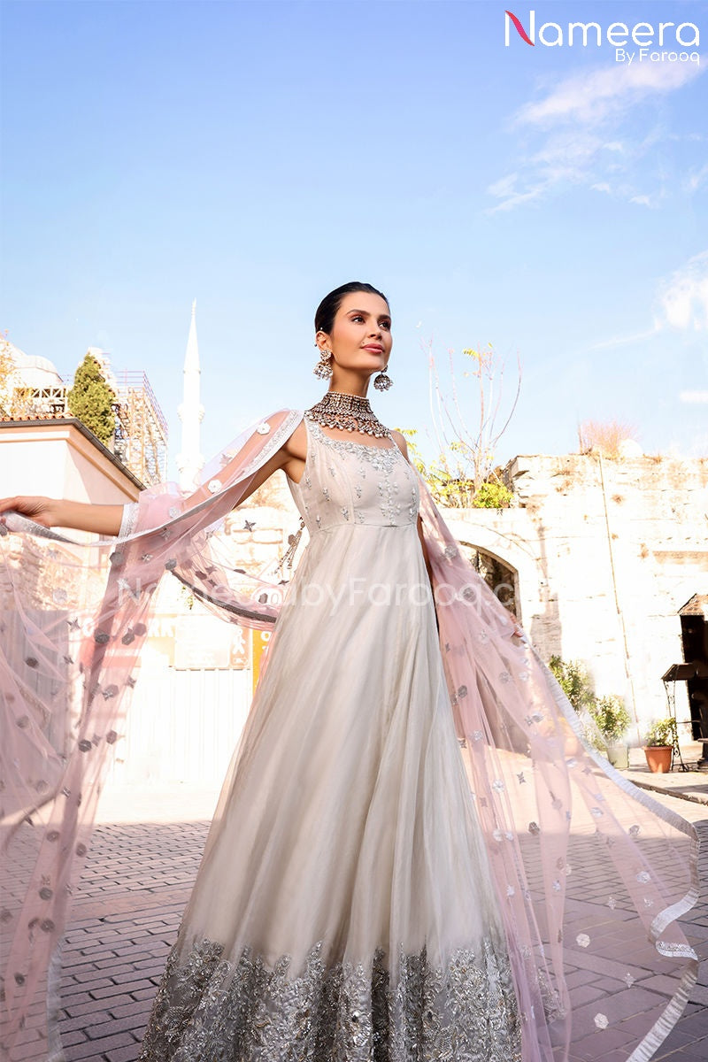 Pakistani Traditional Pishwas Dress for Bride in Pink Color – Nameera ...