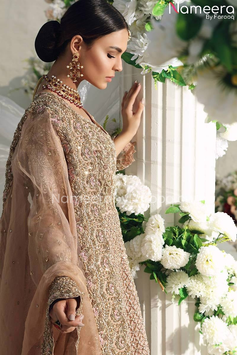 Pakistani Bridal Jamawar Lehenga Kameez Dress Online 2021 – Nameera by ...