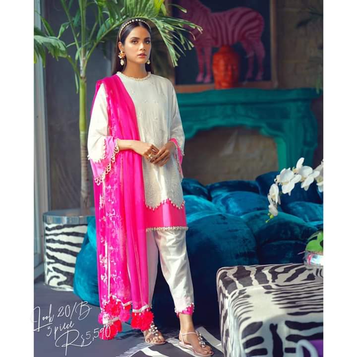Pakistani Lawn Collection 2020 Latest Designs – Nameera by Farooq