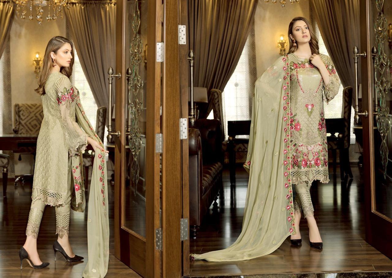 Pakistani Designer Wedding Walima Party Dress for Women – Nameera by Farooq