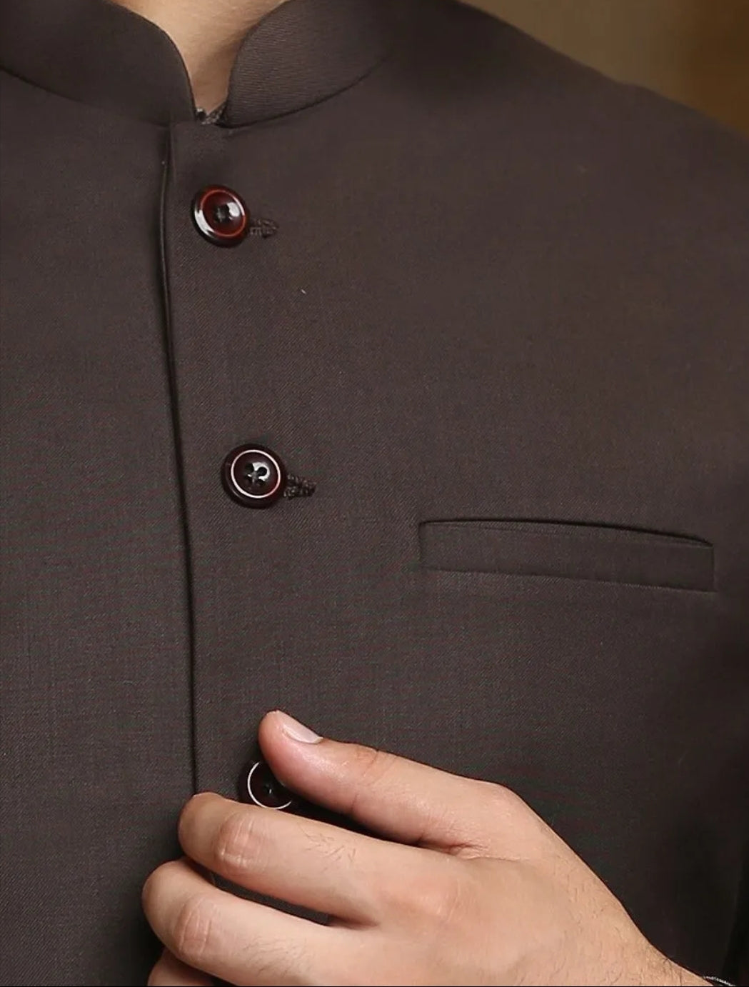 Buy this Pakistani mens waistcoat from us in America – Nameera by Farooq