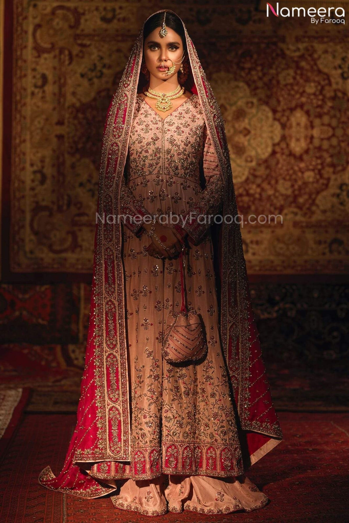 Pakistani Pink Bridal Lehenga Wedding Attire from Designer Wear ...
