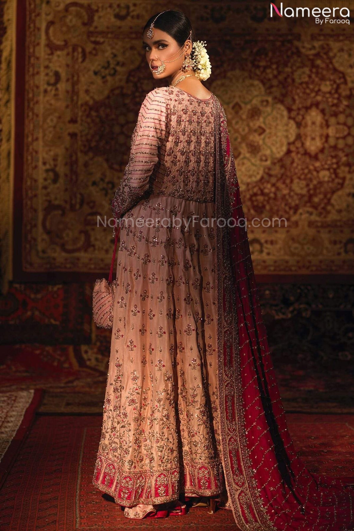 Pakistani Pink Bridal Lehenga Wedding Attire from Designer Wear ...