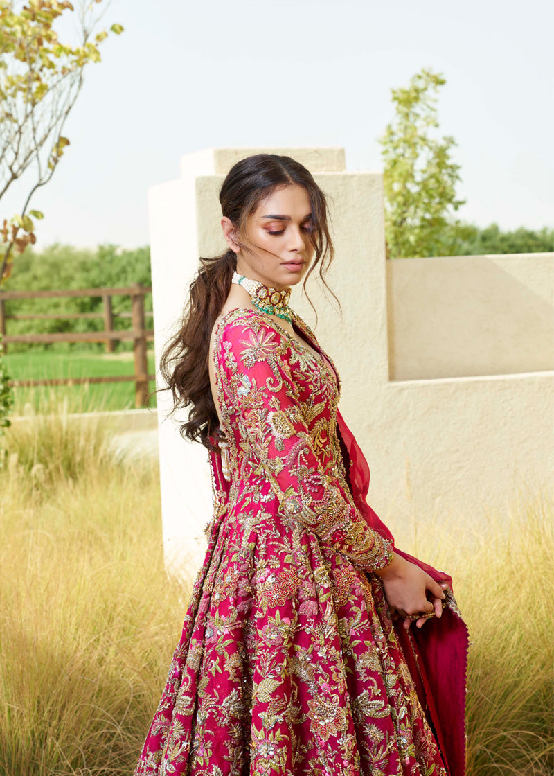 Traditional Pishwas Frock Lehenga Pakistani Bridal Dress – Nameera by ...