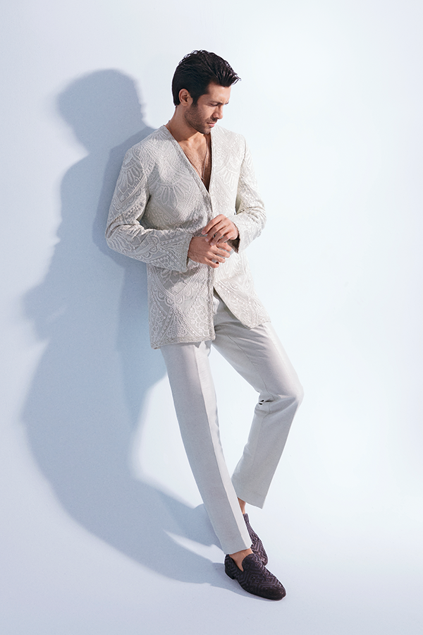 Prince Jacket Sherwani for Pakistani Groom Dresses – Nameera by Farooq