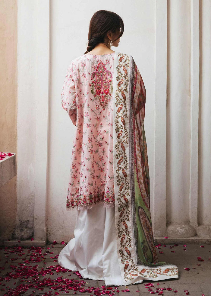 Traditional Printed Shirt Sharara Pakistani Eid Dresses – Nameera by Farooq