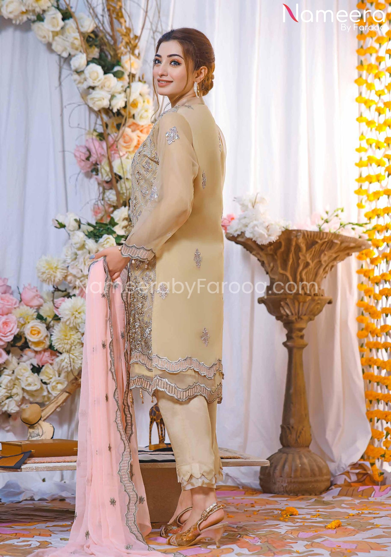 Embroidered Salwar Kameez by Pakistani Designer Online 2021 – Nameera by Farooq