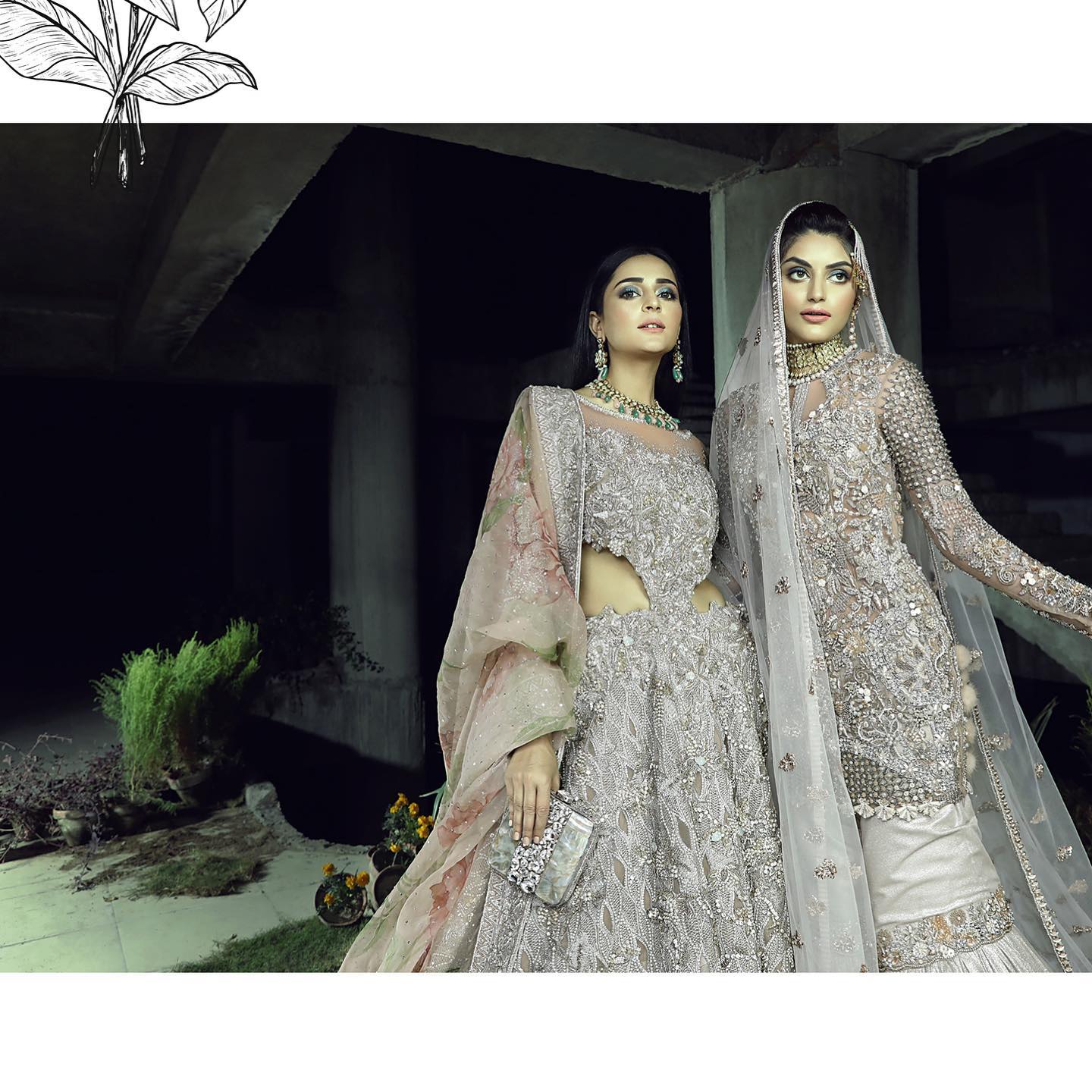 Deisgner Traditional Bridal White Sharara Shirt for Nikkah Wear ...