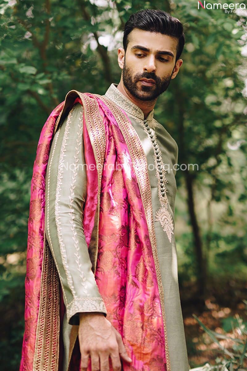Embellished Pakistani Salwar Kameez Mens Sherwani for Wedding – Nameera ...