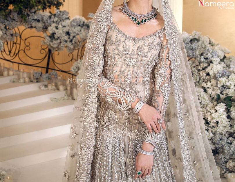 Silver Indian Wedding Dresses for Bridal Wear Online 2021 – Nameera by ...